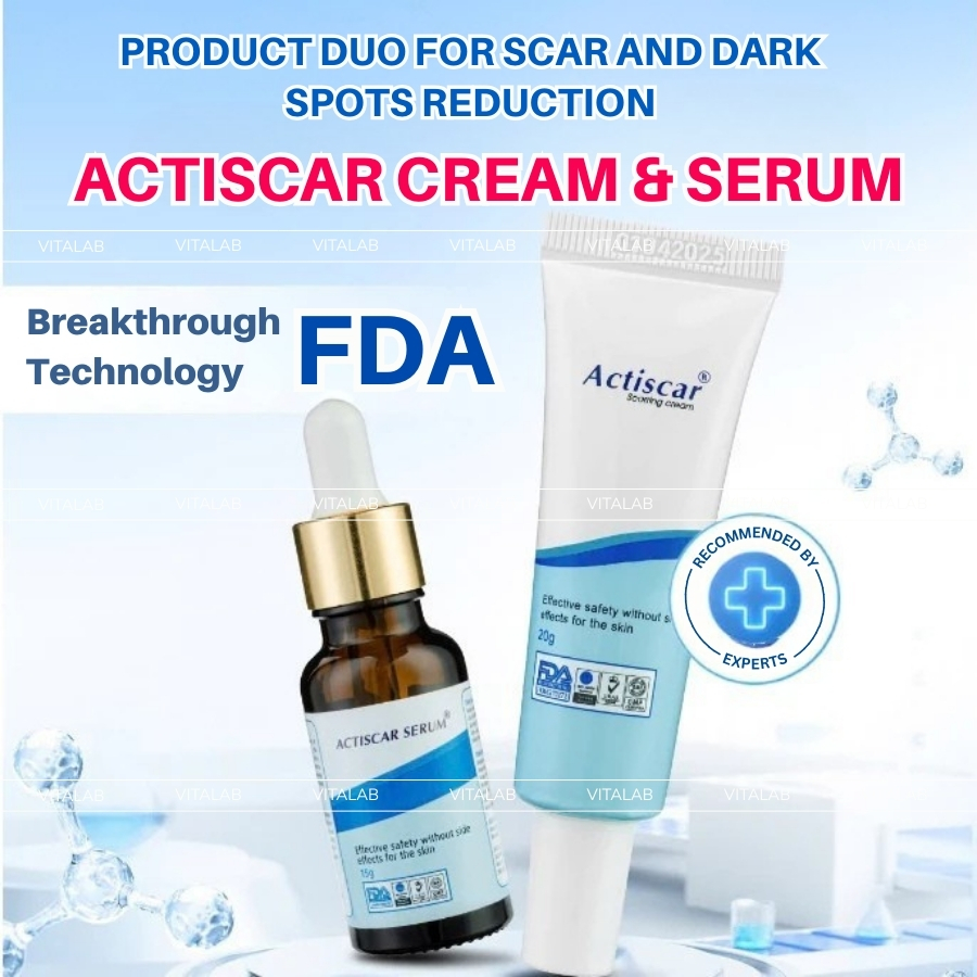 [BUY 1 GET 1] ACTISCAR 20G Scar Removal Cream - Smooth & Even Skin Tone ...