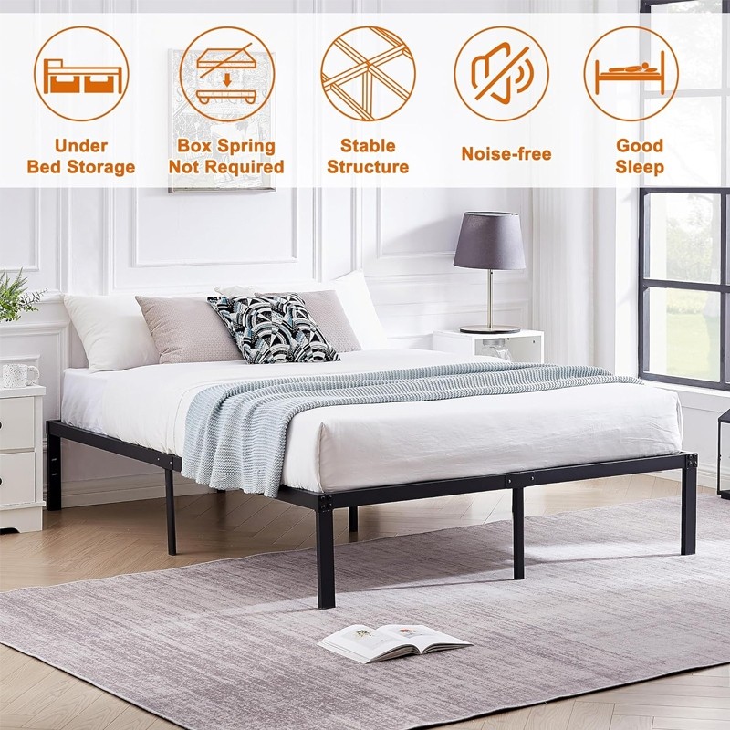 COSOVA Iron Steel Bed Frame Heavy Duty Metal Bed Frame Steel Single ...