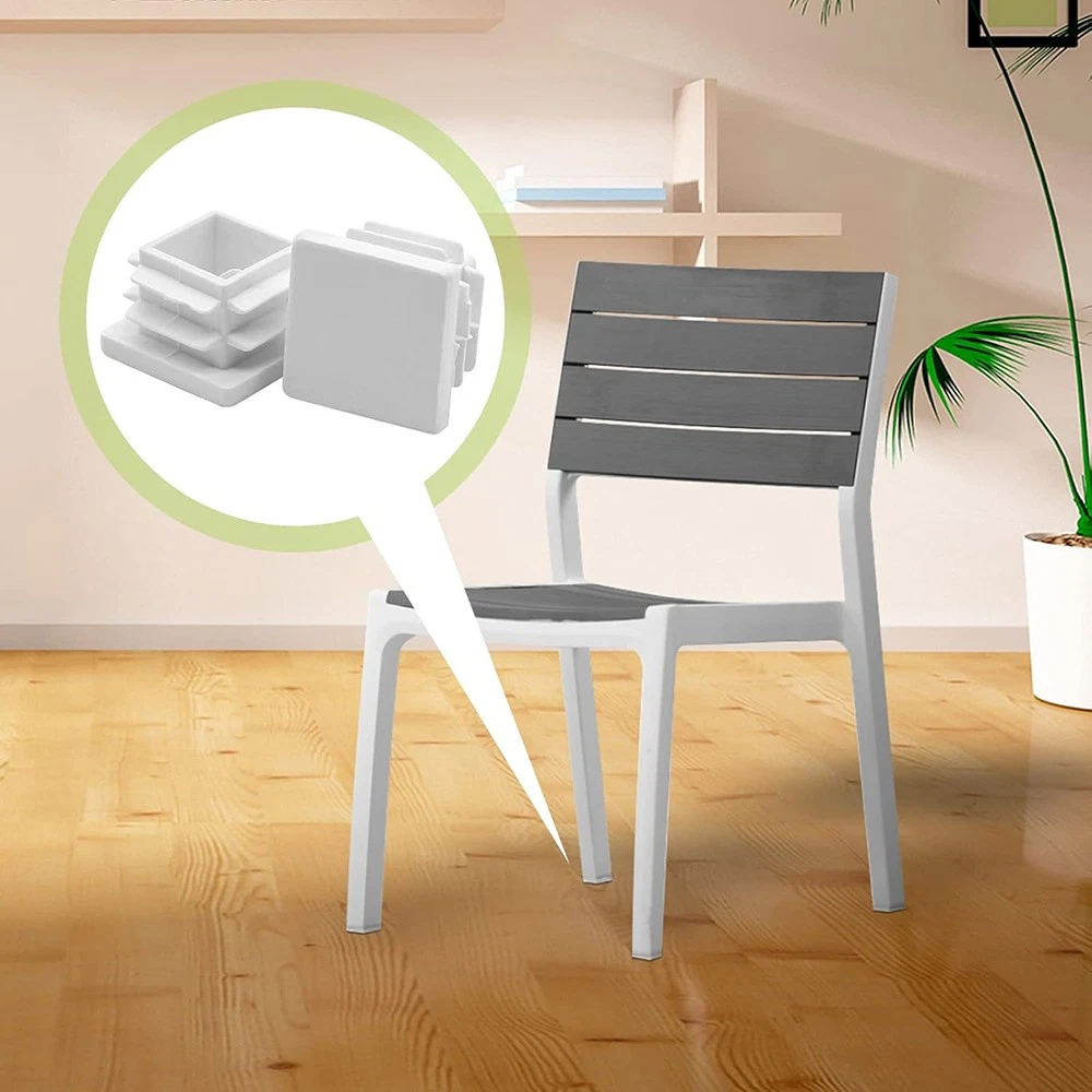 Square & Rectangle tubular end cap plastic plug chair insert plug ...