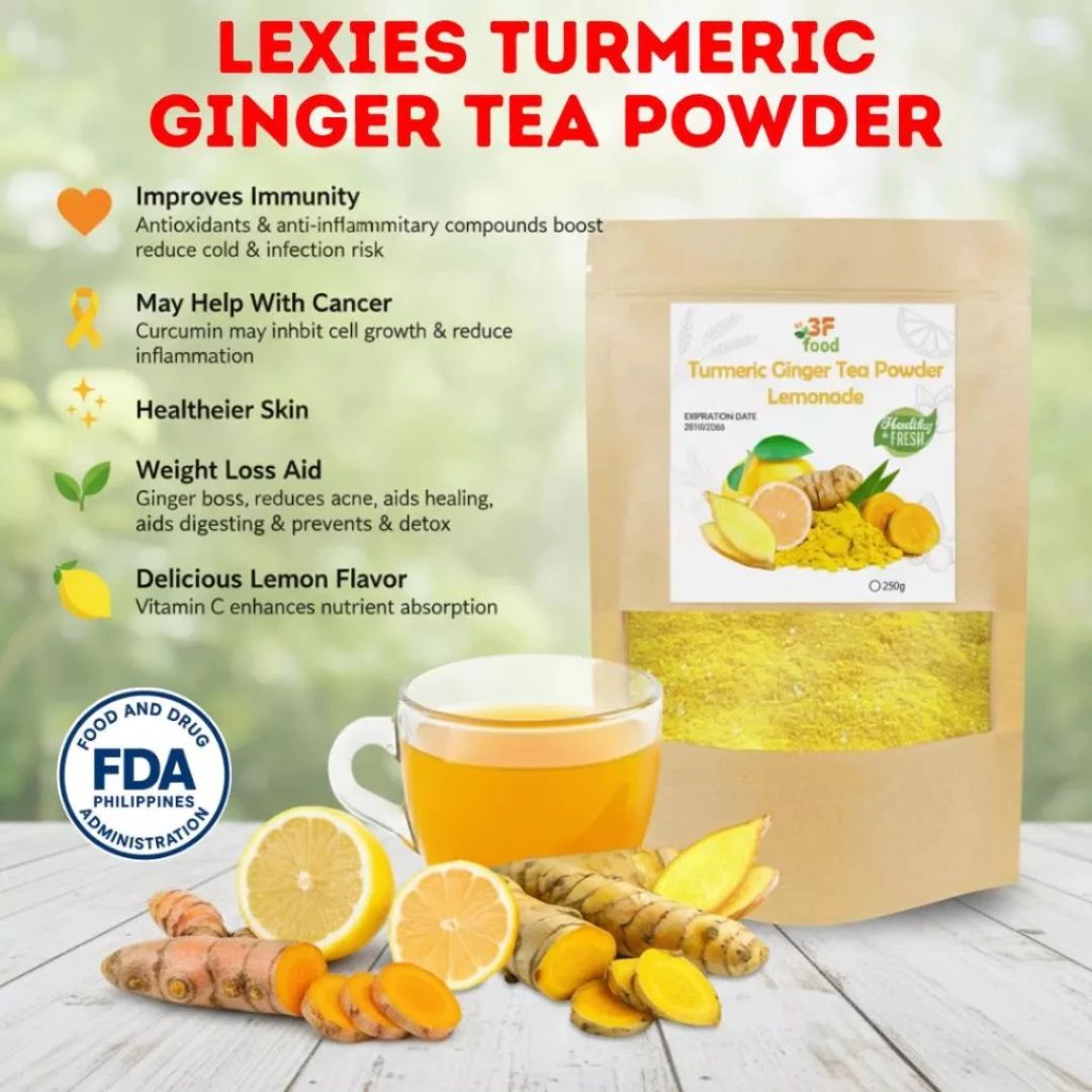BUY 100G GET 100G - TURMERIC GINGER TEA POWDER LEMONADE – Pang - Detox ...