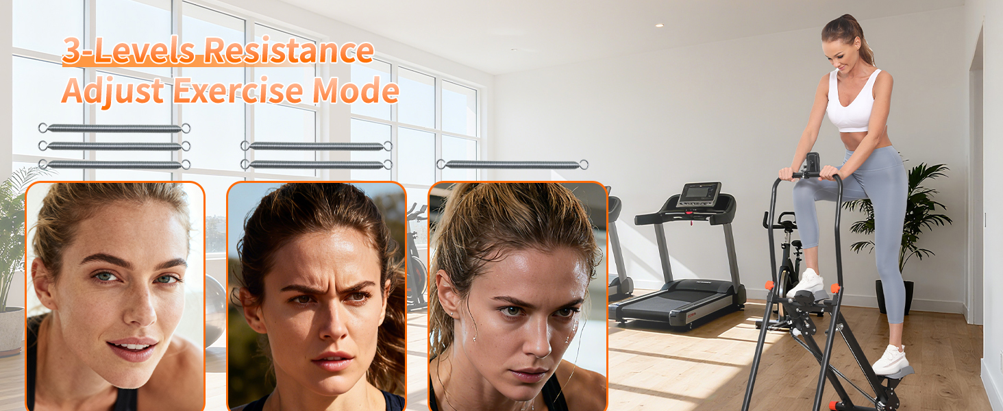 Stair Stepper Climbing Exercise Machine Foldable Home Fitness Slimming ...