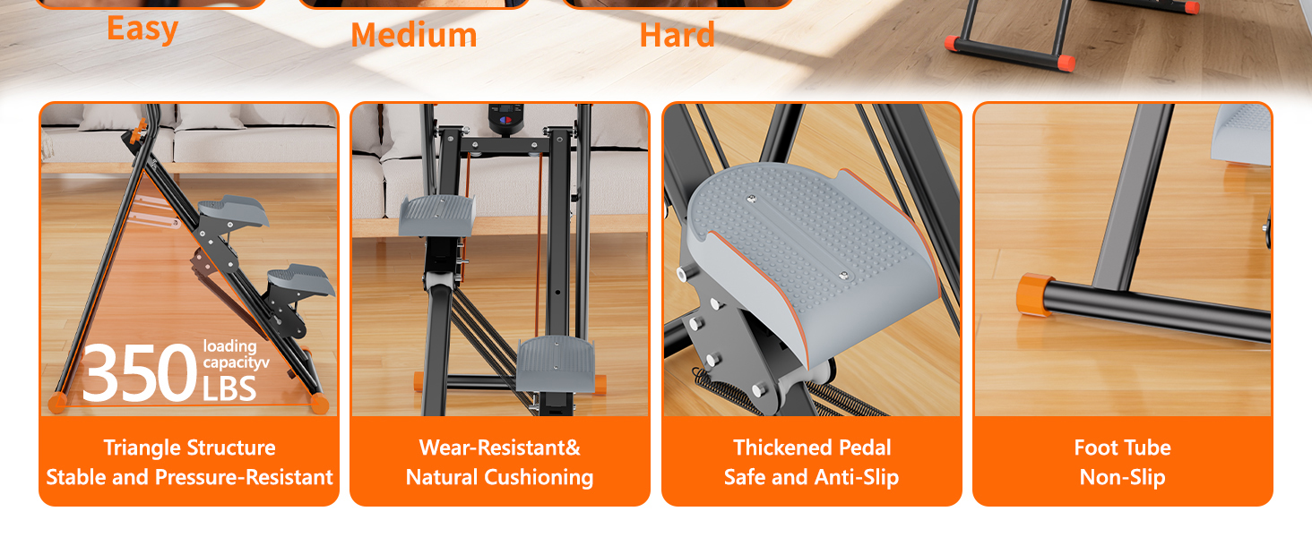 Stair Stepper Climbing Exercise Machine Foldable Home Fitness Slimming ...