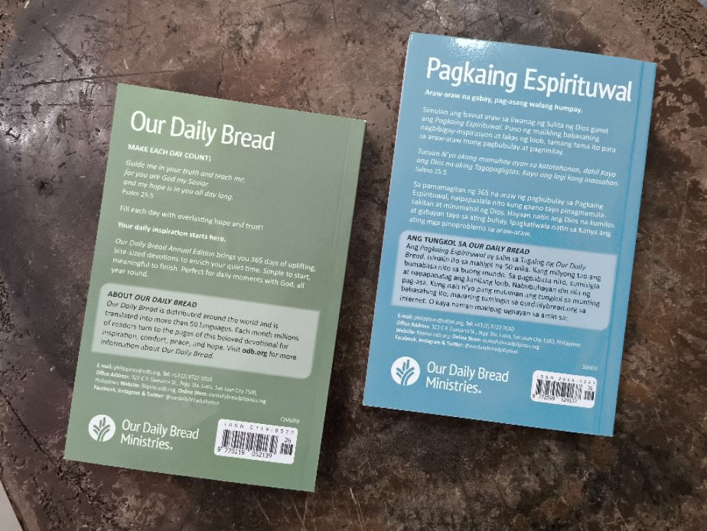 OUR DAILY BREAD 2026 (ODB) - TAGALOG & ENGLISH /ANNUAL DEVOTIONAL MINI ...