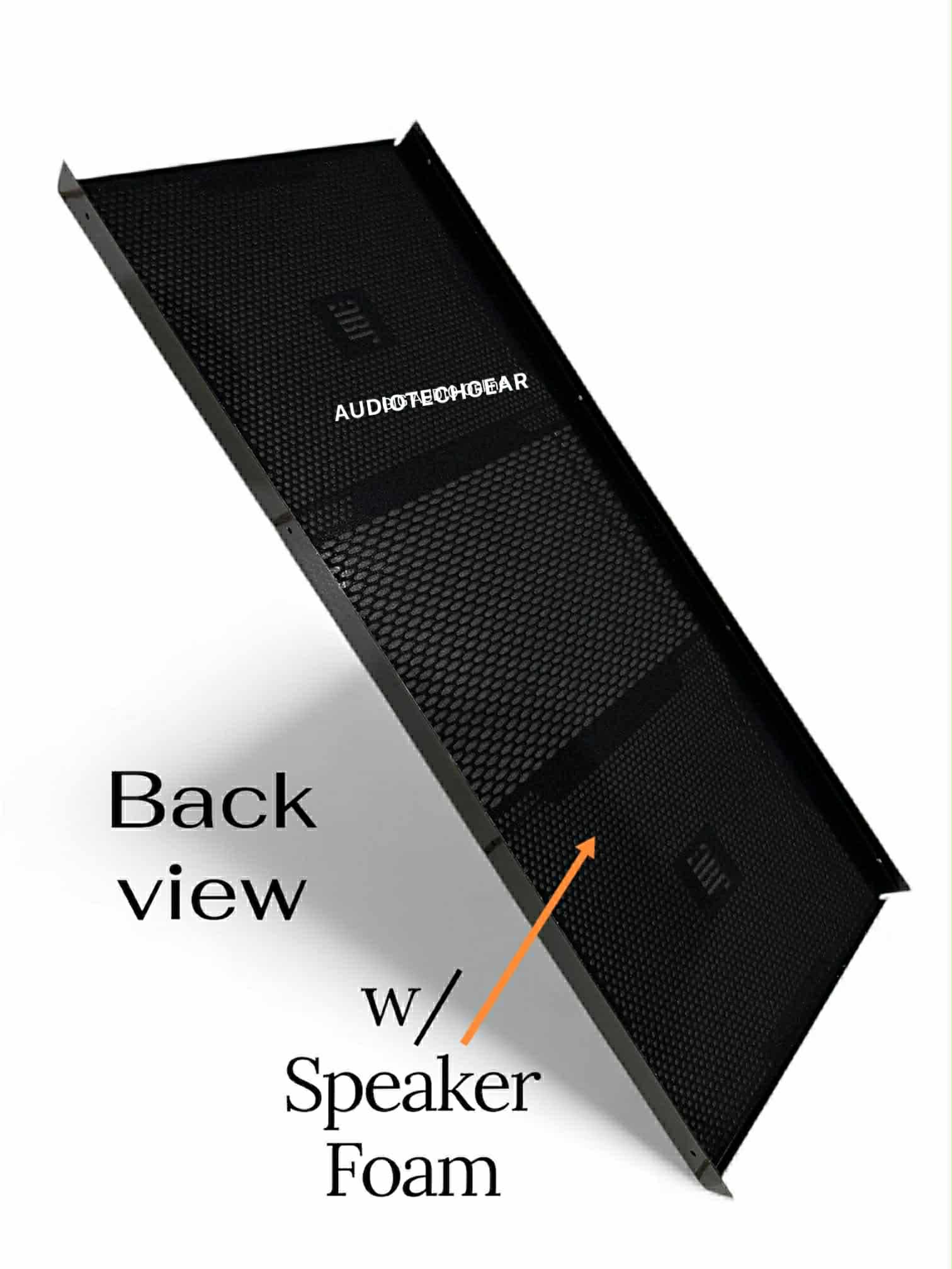 DUAL 12" Line Array Speaker Screen w/ Speaker FOAM & Embossed LOGO #1 ...