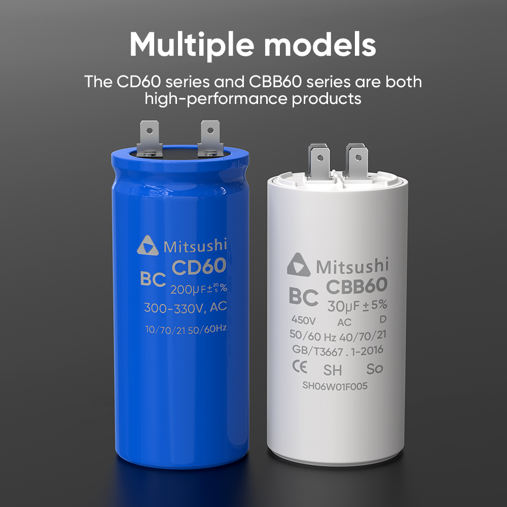 Mitsushi 10μF/20μF/25μF/30μF CBB60 Socket Capacitor For Water Pump ...