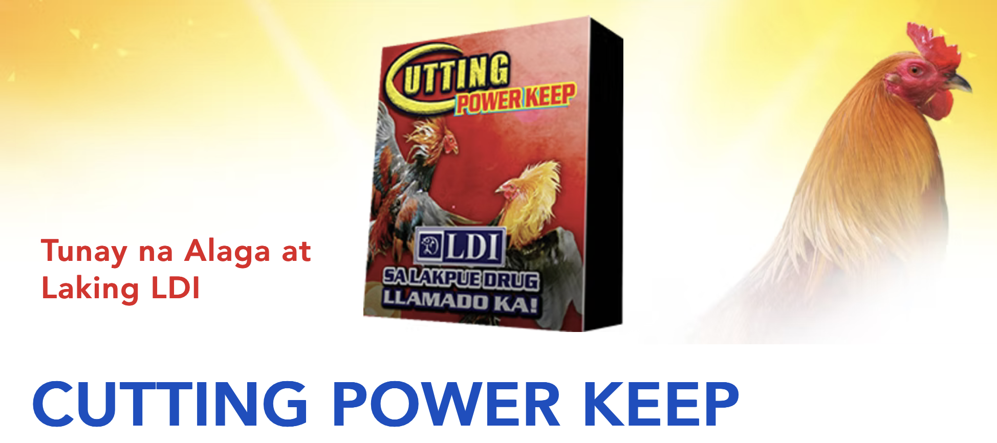 LDI Cutting Power Keep 7 Days Gamefowl Conditioning Supplement (1 Box ...