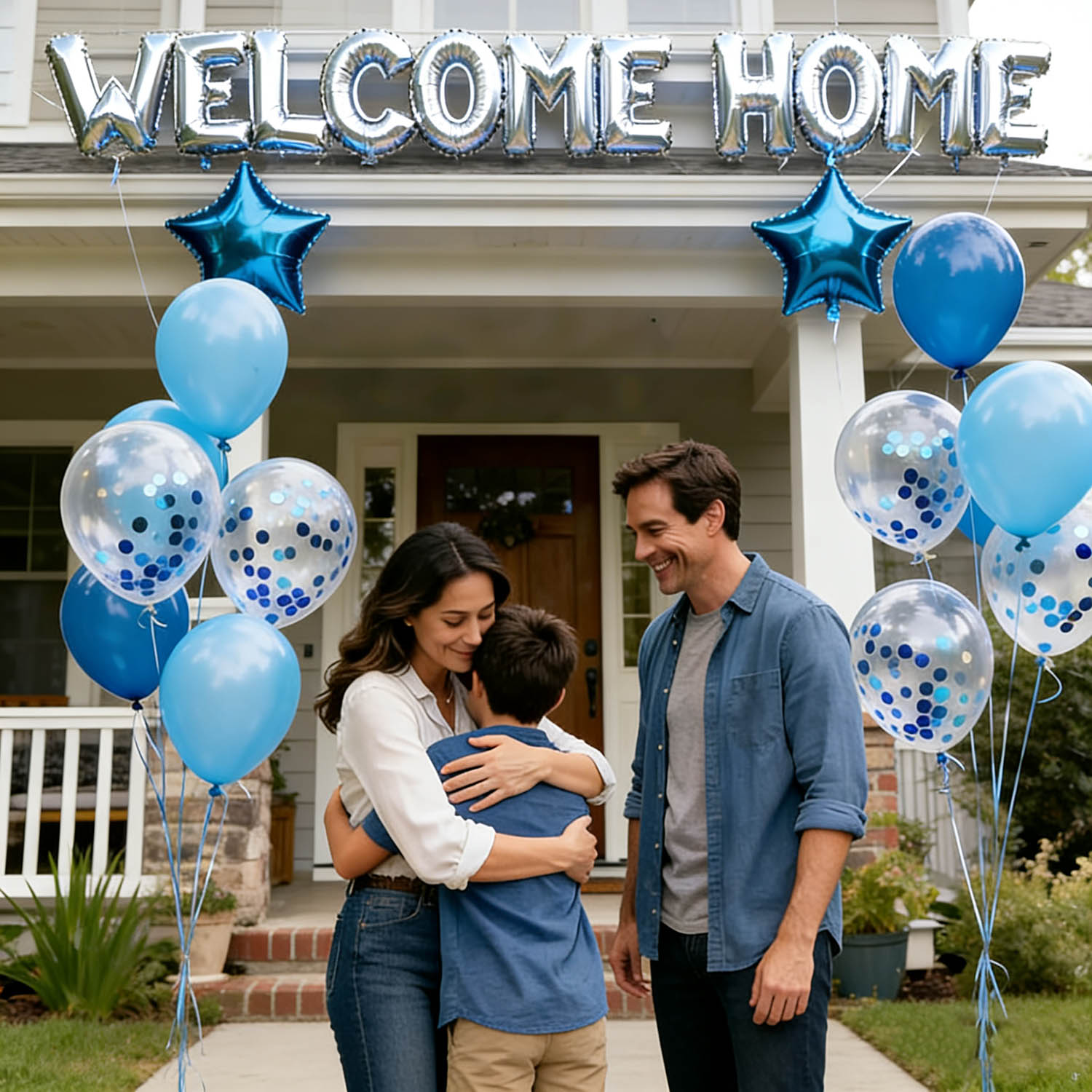 Welcome Home Decoration Balloons Banner Set Party Needs Wall Decor ...