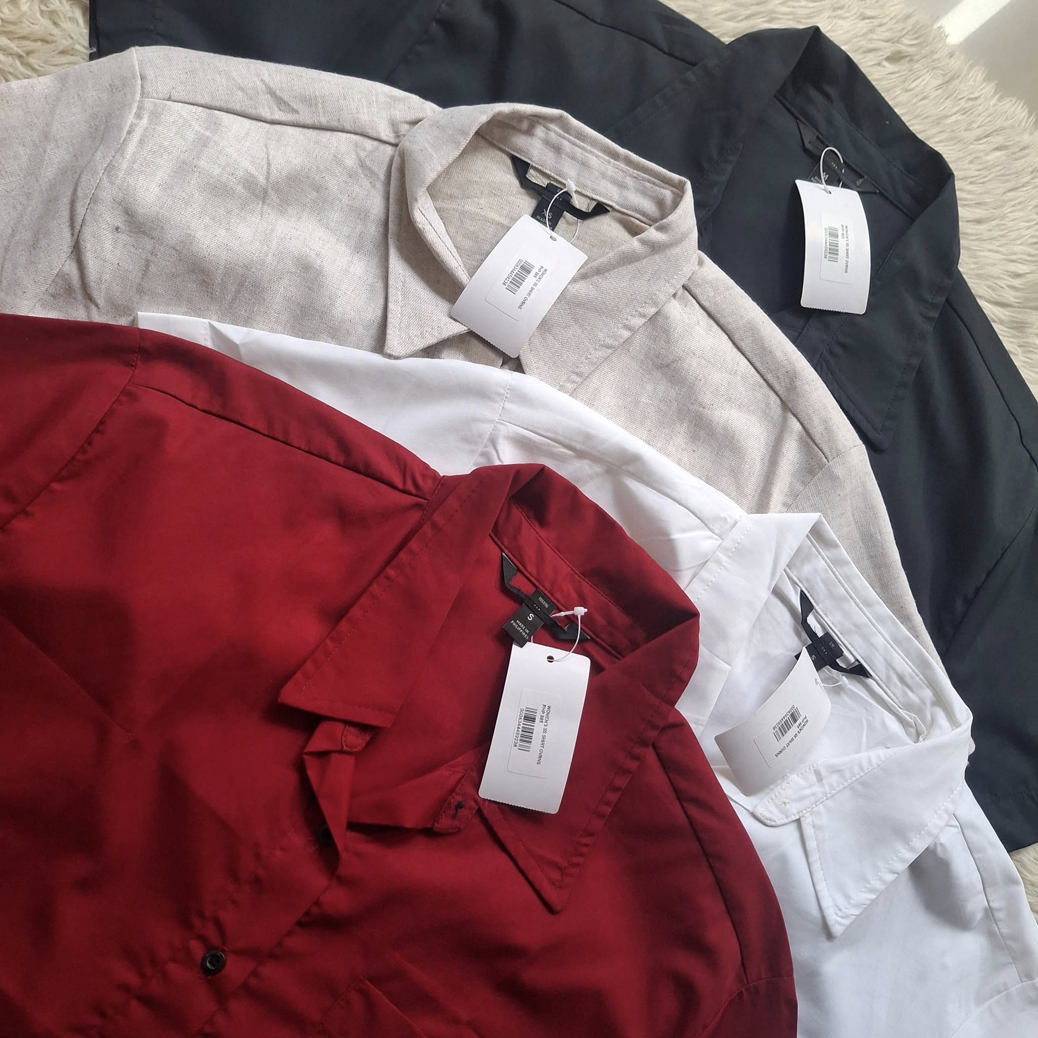 WOMEN'S BOXY FIT BUTTON UP SHIRT | Shopee Philippines