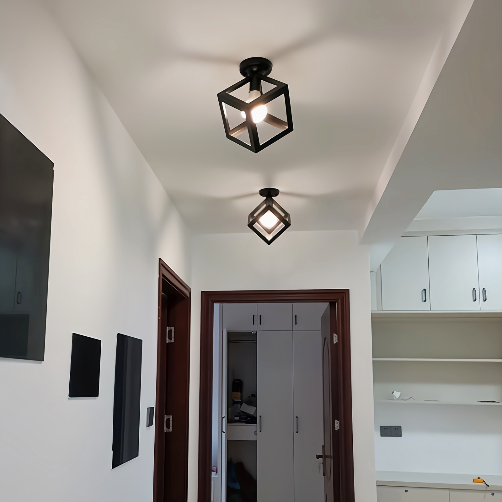 Gecree LED Retro Ceiling Light Home Aisle Cafe Decoration Lighting ...