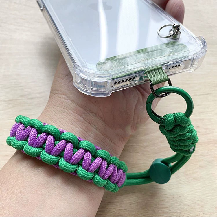 【AHL】Durable Nylon Braided Phone Lanyard with Wrist Strap Adjustable ...