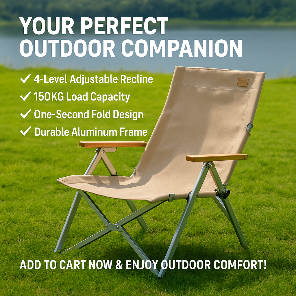 WTHB Outdoor chair foldable Camping adjustable Chair Aluminum Alloy ...
