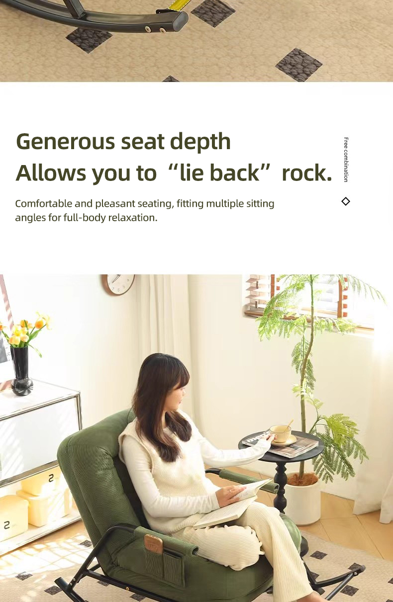 Rocking Chair for Adults lazy for Balcony Home Use Relaxation Chair for ...