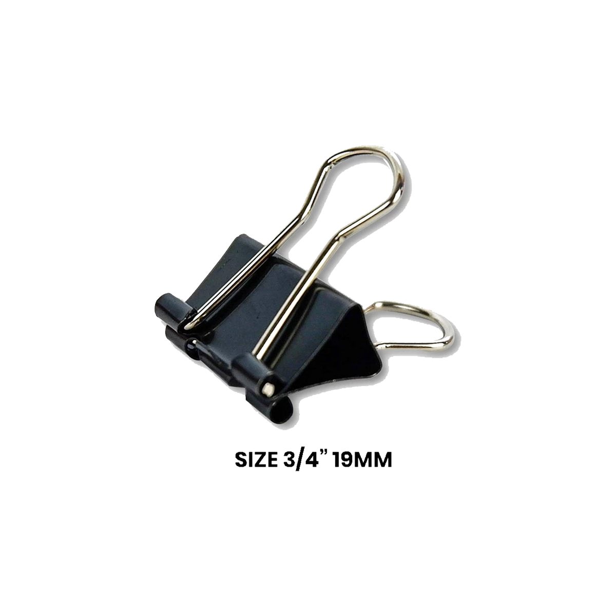Do It Home TM Binder Clips Set All Sizes Black Metallic Document ...