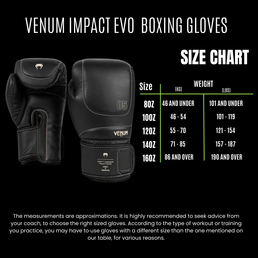 VENUM Impact Evo Boxing Gloves - Black | Shopee Philippines