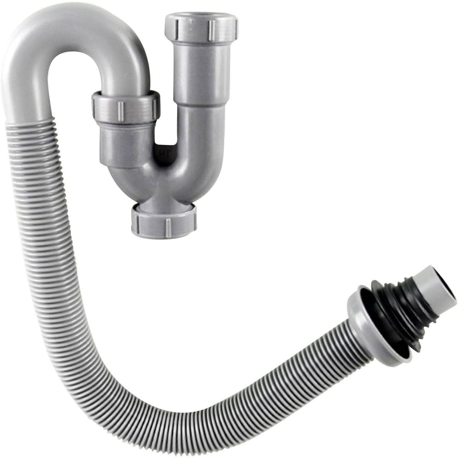 PVC Bathroom Sink Drain Pipe Anti-Odor S-Trap Drainage Tube, U Type/P ...