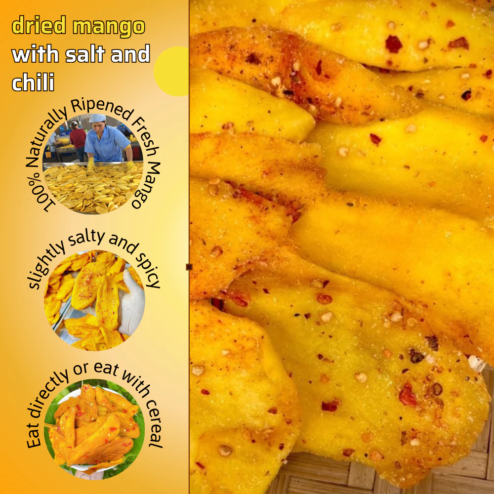 【BUY 1 GET 1】3F Dried Mango with Salt and Chili 100g | Sweet & Chili ...