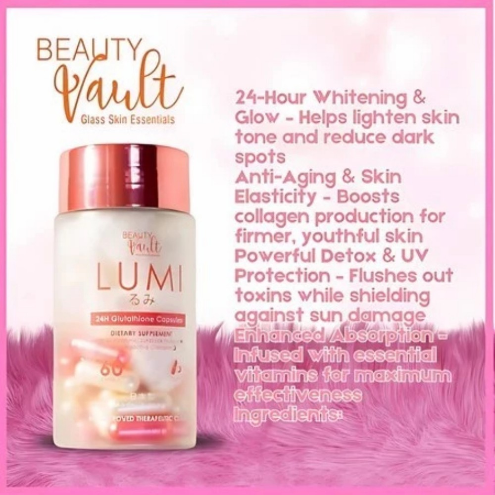 LUMI 60 CAPSULE Day Glutathione Collagen Whitening Gluta Fyang Capsule ...