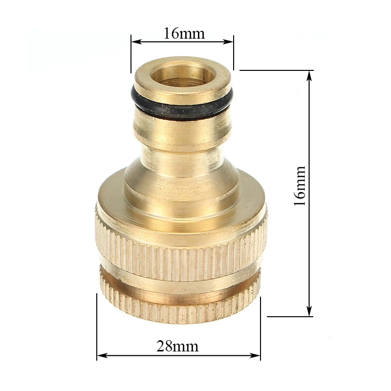 1/2 3/4 Inch adapter brass faucet female water washer hose quick ...