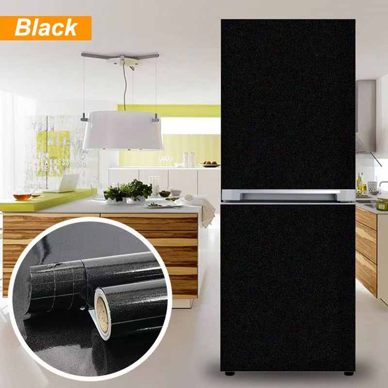 Solid Plain Color Refrigerator Self Adhesive Sticker Cover 1 Door 2 ...