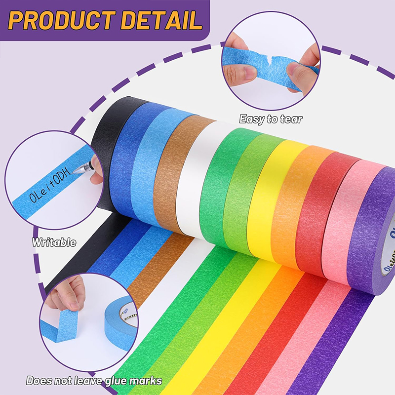 Colored Masking Tape 1/2 x 30m Assorted Colors available chool Supplies ...
