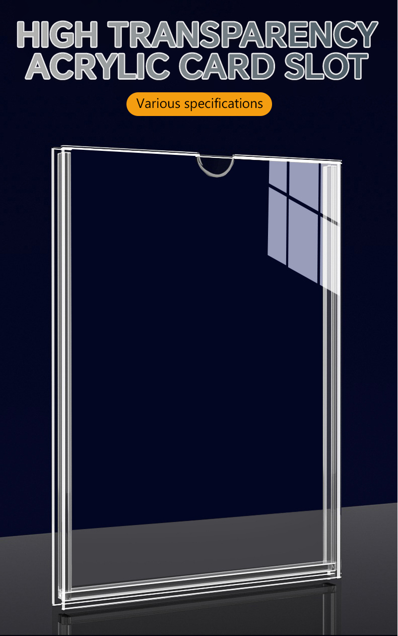 A4 Clear Acrylic Wall Frame Wall Mount Sign Holder Photo Frame Wall ...