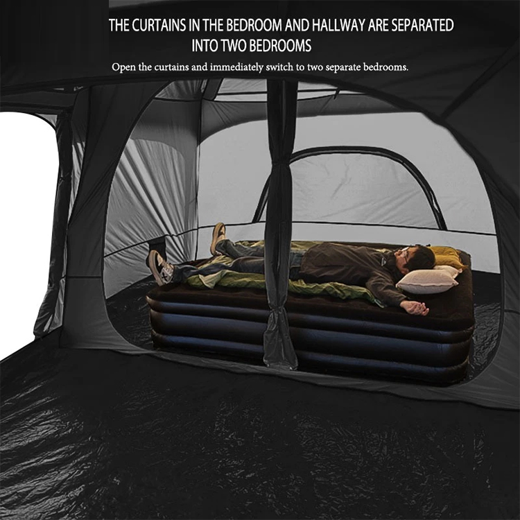 JF Large Camping Tent 10-15 Person Family Tent Thicken fabric Two ...