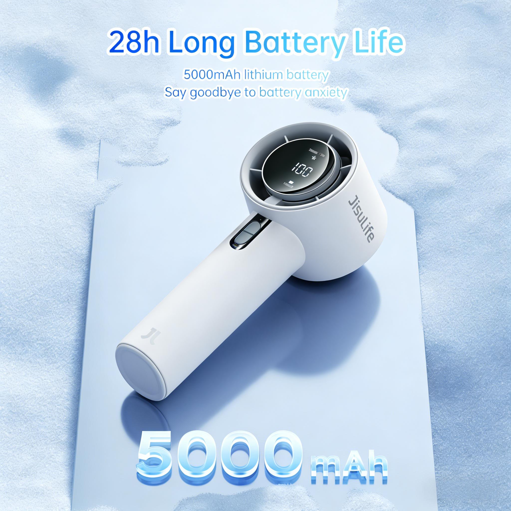 JISULIFE Handheld Fan Pro1/Pro1S Mini Fan Rechargeable Jet Fan Strong ...