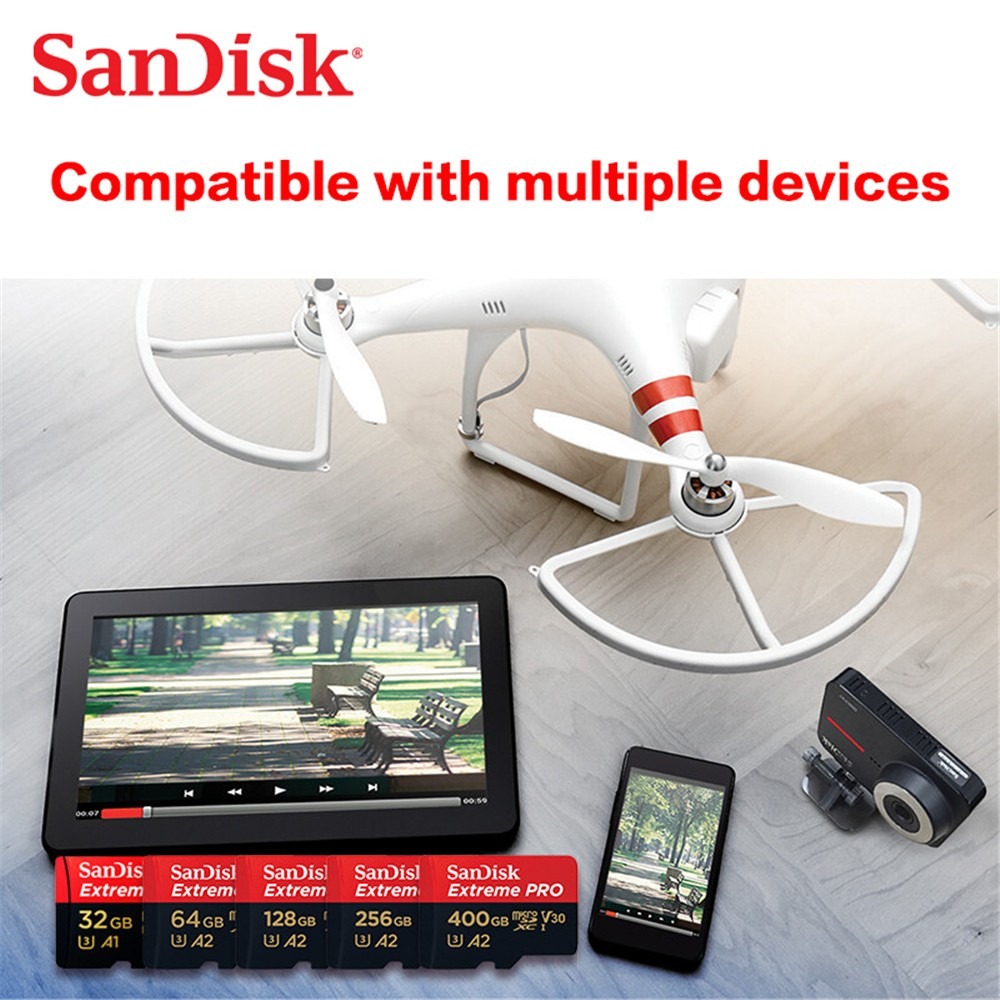 SanDisk Extreme Pro 32gb/64gb/128gb/256gb/512gb/1tb MicroSD Micro SD R ...
