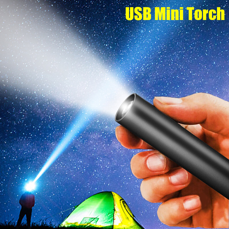 Rechargeable Compact Flashlight with Adjustable Beam | Shopee Philippines