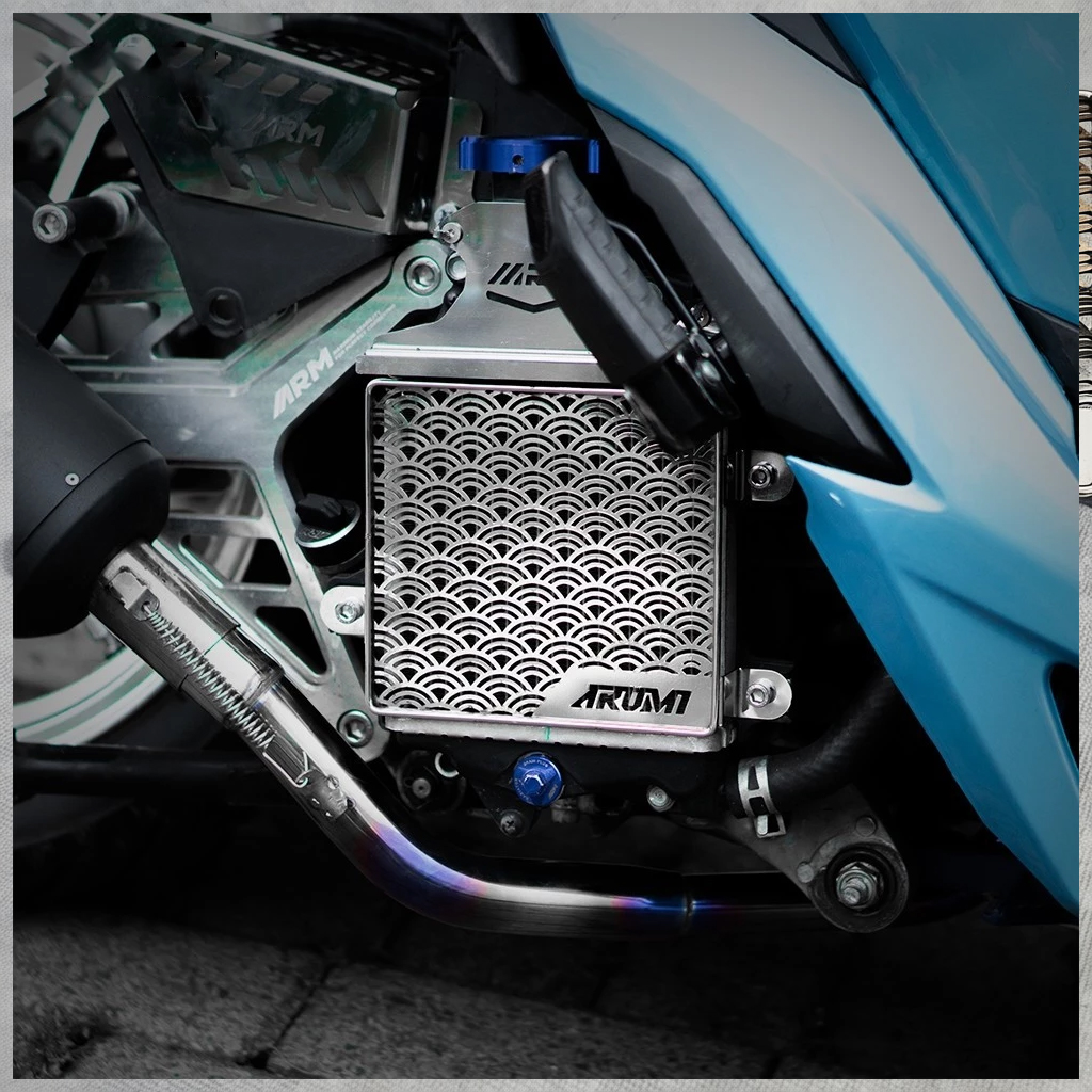 GEISHA AEROX NMAX VARIO BEAT PCX 150 ARM ARUMI RADIATOR COVER | Shopee ...