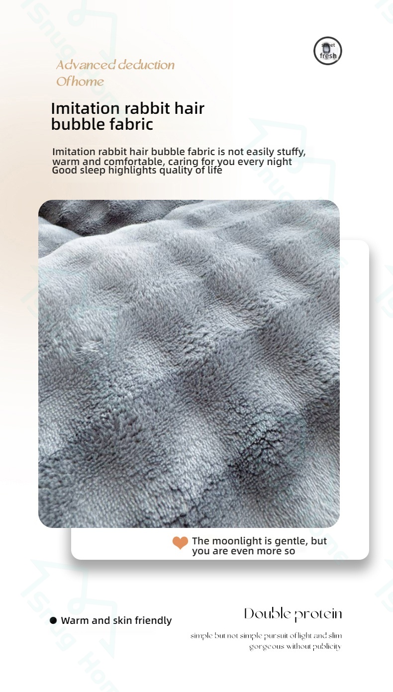 Snug Home Mattress Topper Skin-friendly Warm Mattress Bed Foam Static ...