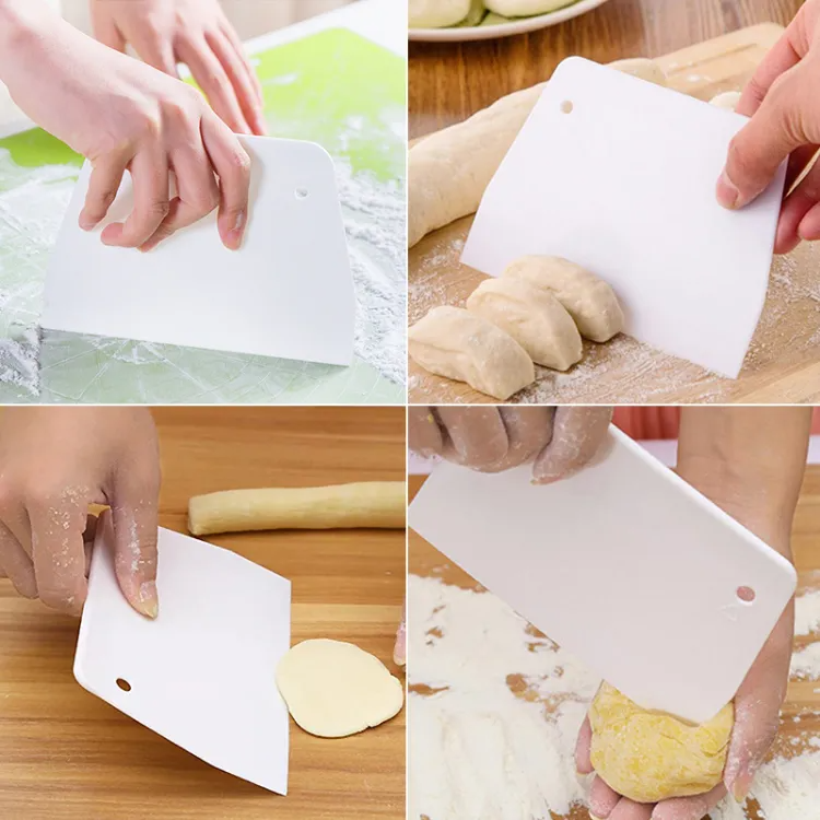 Dough Scraper Baking Cutter Plastic Kitchen Food Cutting Separate Cake ...