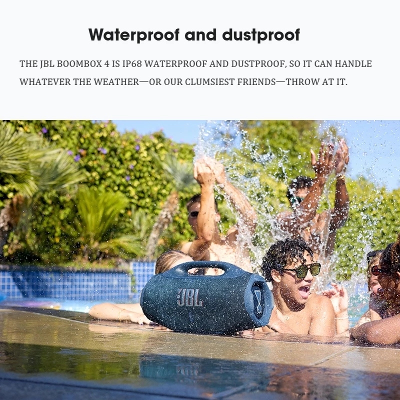 JB.L BOOMBOX4 Wireless Bluetooth Speaker Portable Deep Bass Speakers ...