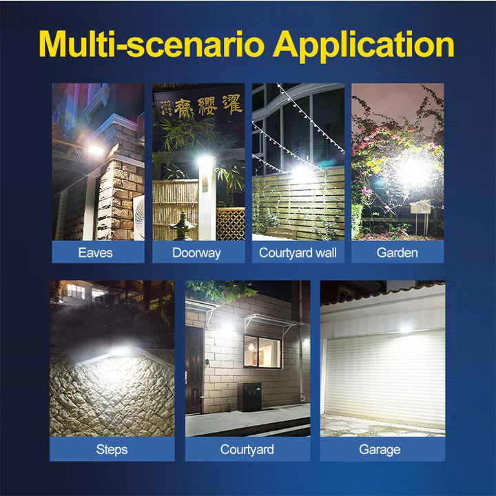 OOKAS Solar Light Outdoor Waterproof Wall Lamp Sensor Solar Street ...