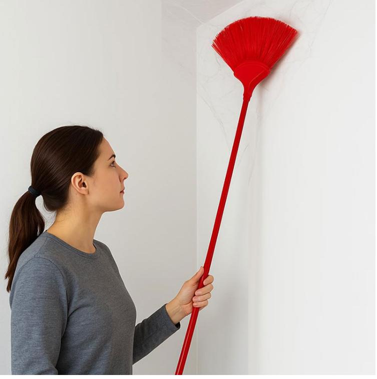 Heavy Duty Walis Tambo Plastic Broom Long Handle Strong Bristles Home ...