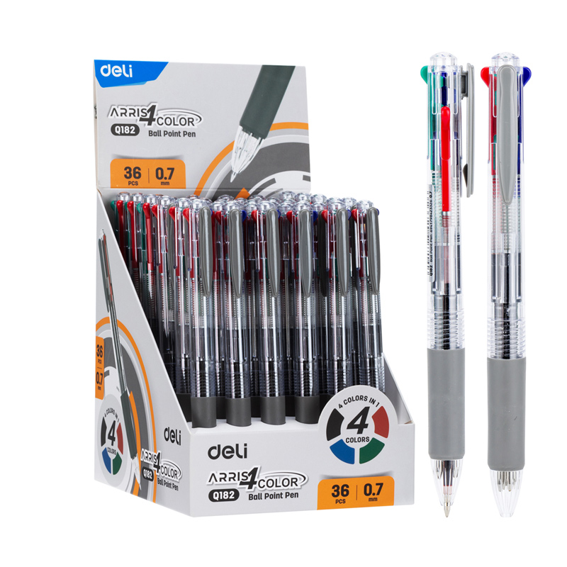 Deli 4 Colors In 1 Ballpoint Pen 1PCS 1.0mm EQ181 | Shopee Philippines