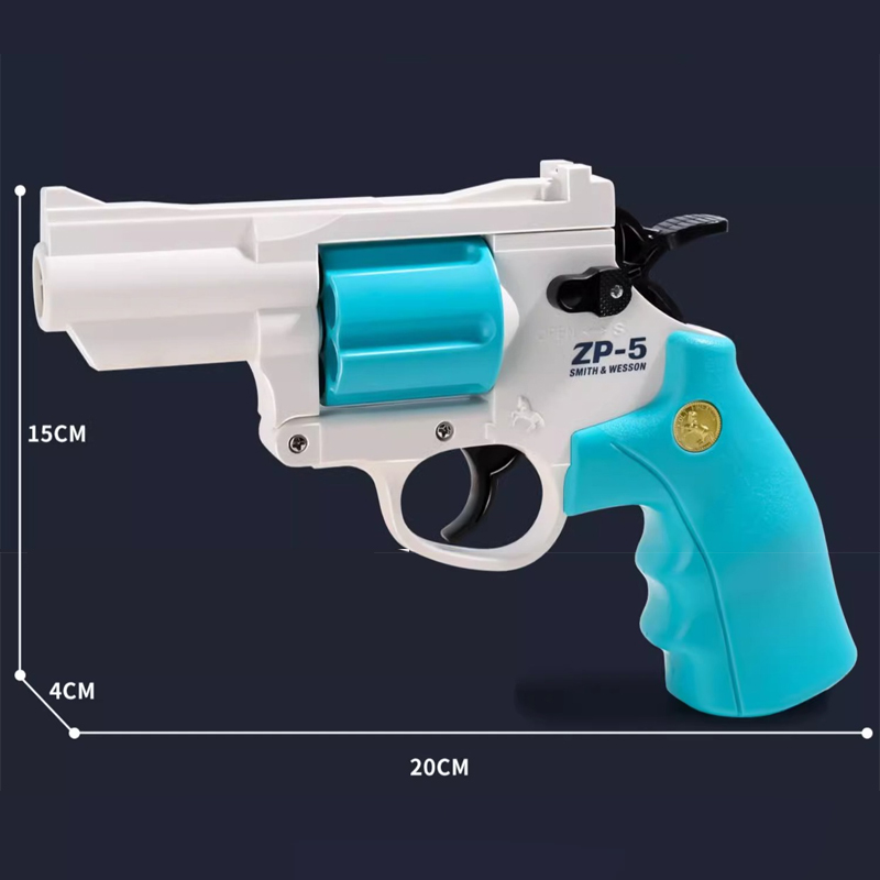 ZP-5 Revolver Soft Bullet Launchable Boys Simulation Toy Repeating ...