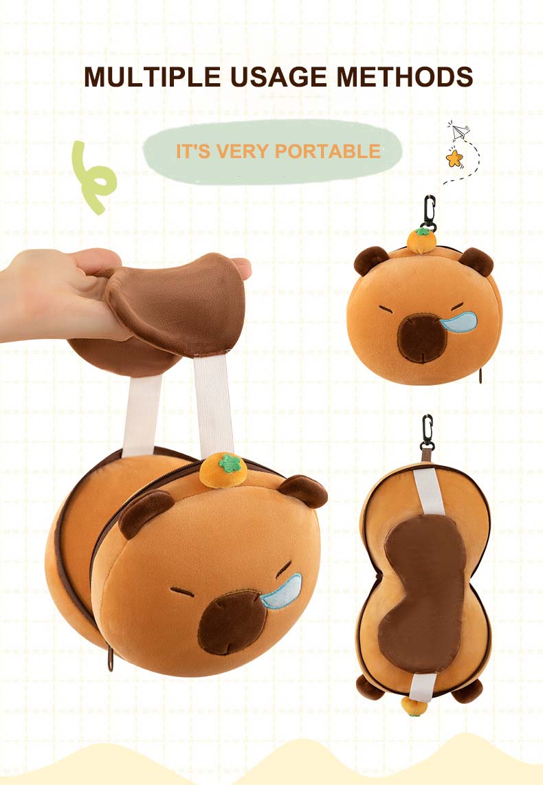 Multifunctional Eye Mask with Travel Pillow Portable Lunch Rest Plush ...