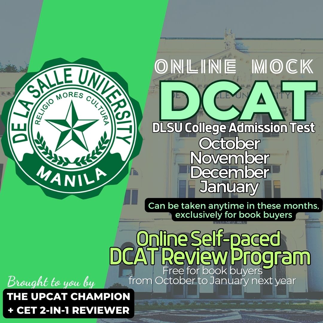 UPCAT, PUPCET, USTET, DCAT, ACET, PLMAT & CET Reviewer - Complete All ...