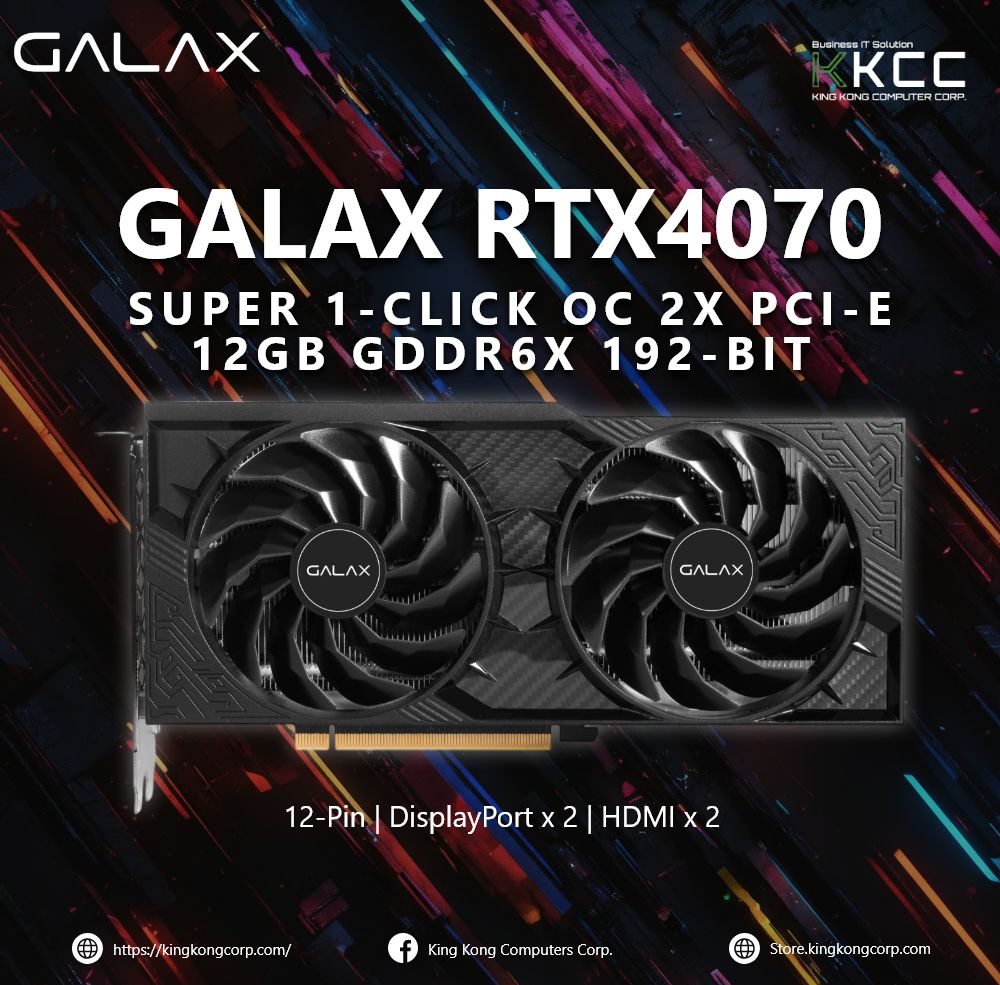 GALAX NVIDIA GEFORCE RTX 4070 SUPER 1-CLICK OC 2X [used] | Shopee ...