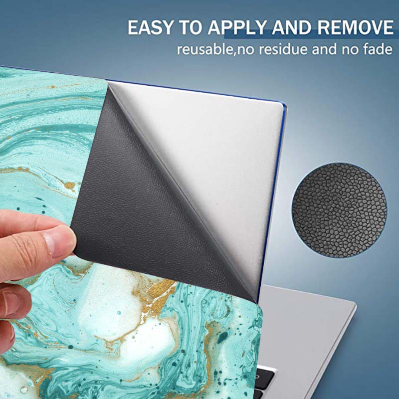 Laptop Decals Colorful Marbel Granite Texture Laptop Laminated Sticker ...