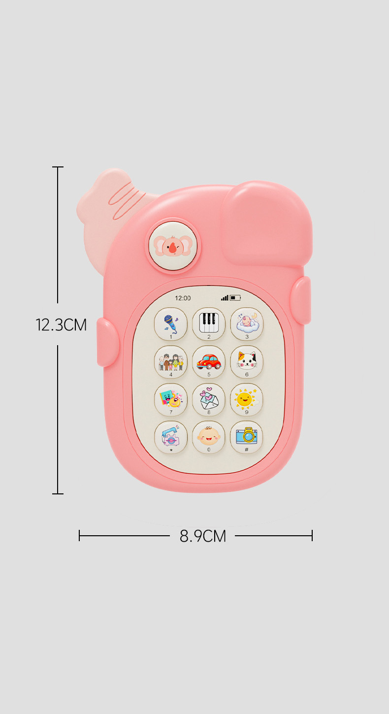 Smart Sprout Music Phone Safe Silicone Teething Toy with Interactive ...