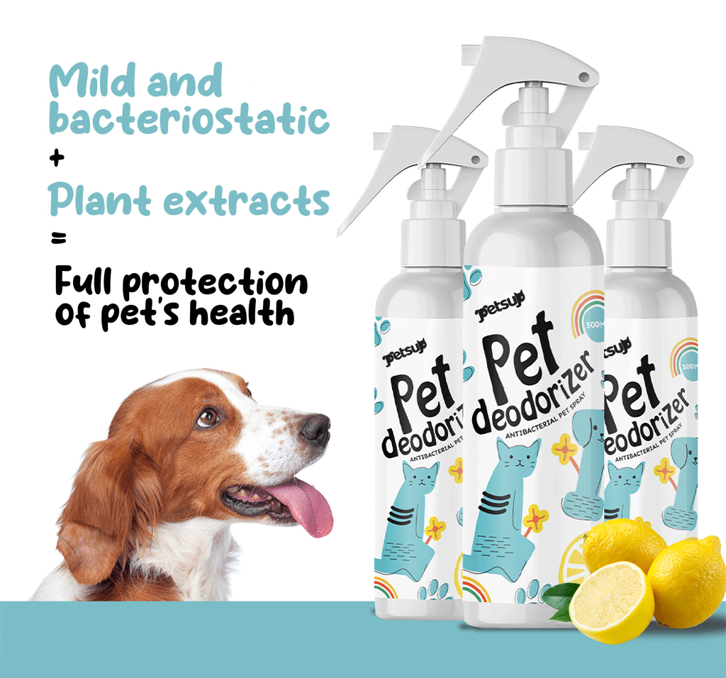 Petsup Pet Deodorizer Spray 500ml Odor Eliminator Disinfectant Safe for ...