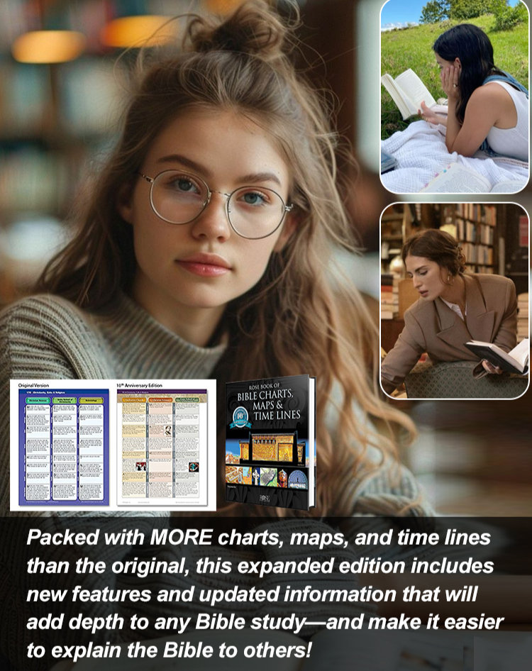 Bible Charts Maps Timelines Visual Guide Book Biblical History Study ...