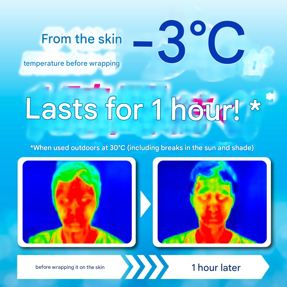 Cold Cooling Towel / Ice Body Sheet -5°C Instant Refreshing Wipes from ...