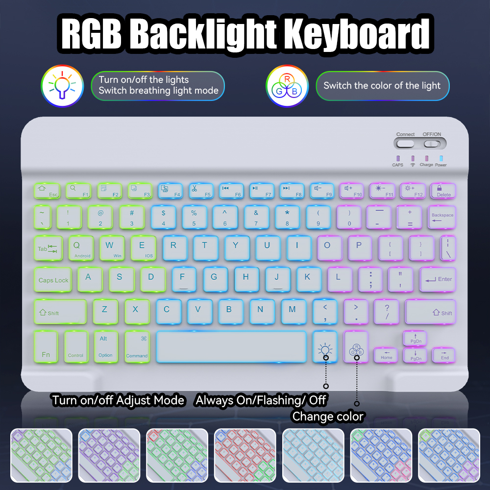 DANYCASE Keyboard Case for iPad 11th A16 10th Air 11 13 Air 4 5 Pro 13 ...