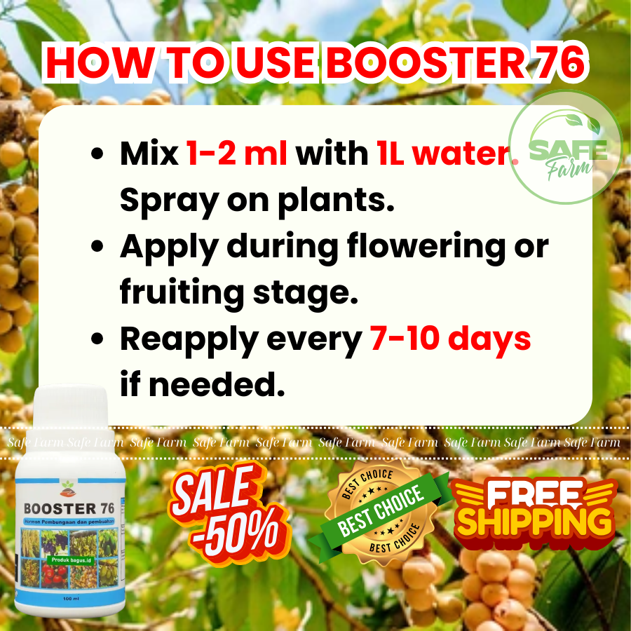 [SALE 70%] BOOSTER 76 FERTILIZER 150ML – Boosts plant growth and ...