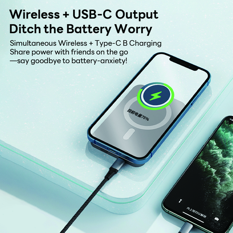 Samsun 20000mAh Magnetic Powerbank CCC Portable Wireless Fast Charging ...