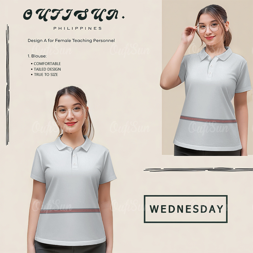 2025 Deped Teacher Uniform Polo T Shirts Women's Uniform Teacher's ...