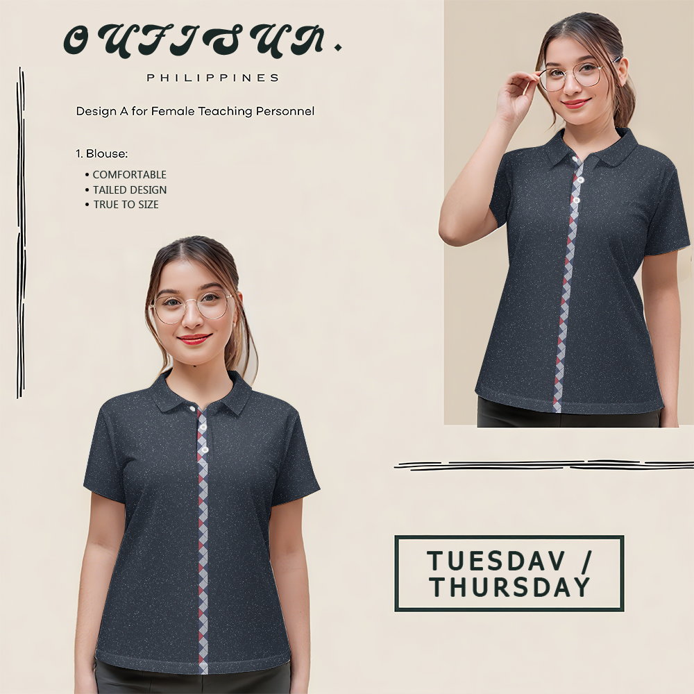 2025 Deped Teacher Uniform Polo T Shirts Women's Uniform Teacher's ...